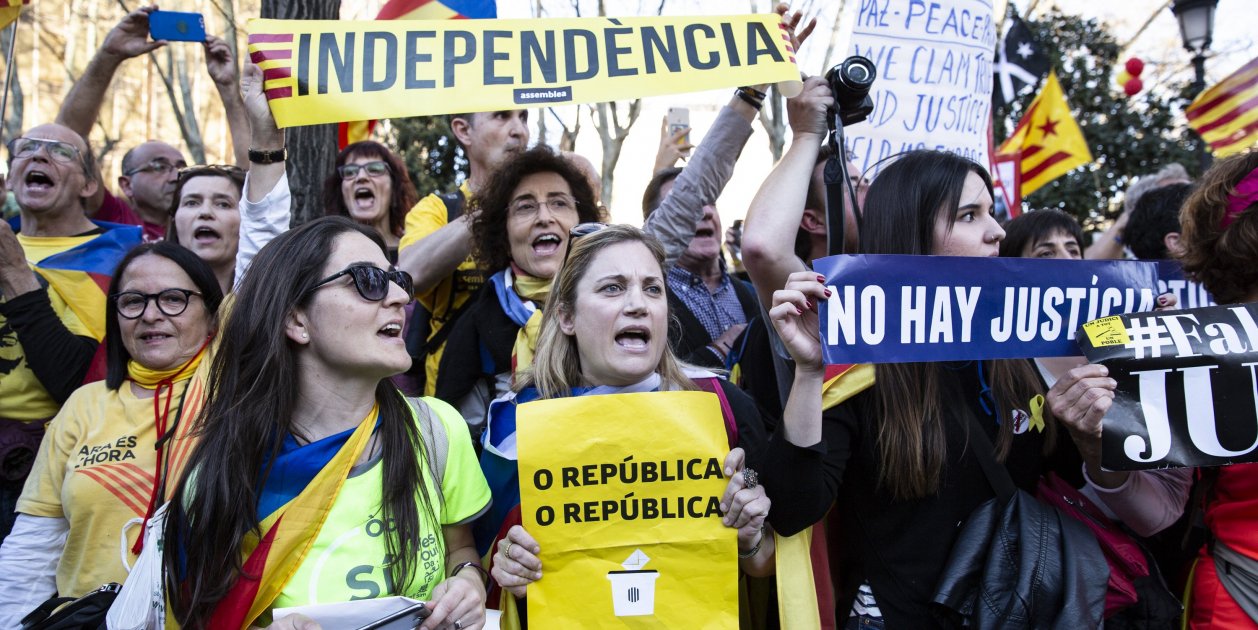 "The first time in Madrid": world media report Catalan march in Spain's ...