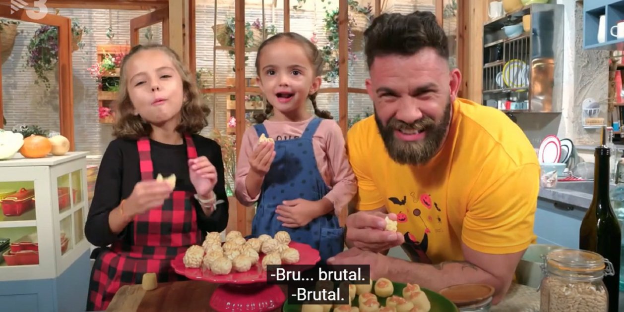 Marc Ribas enamora haciendo panellets con Ona y Sira, sus dos hijas ...