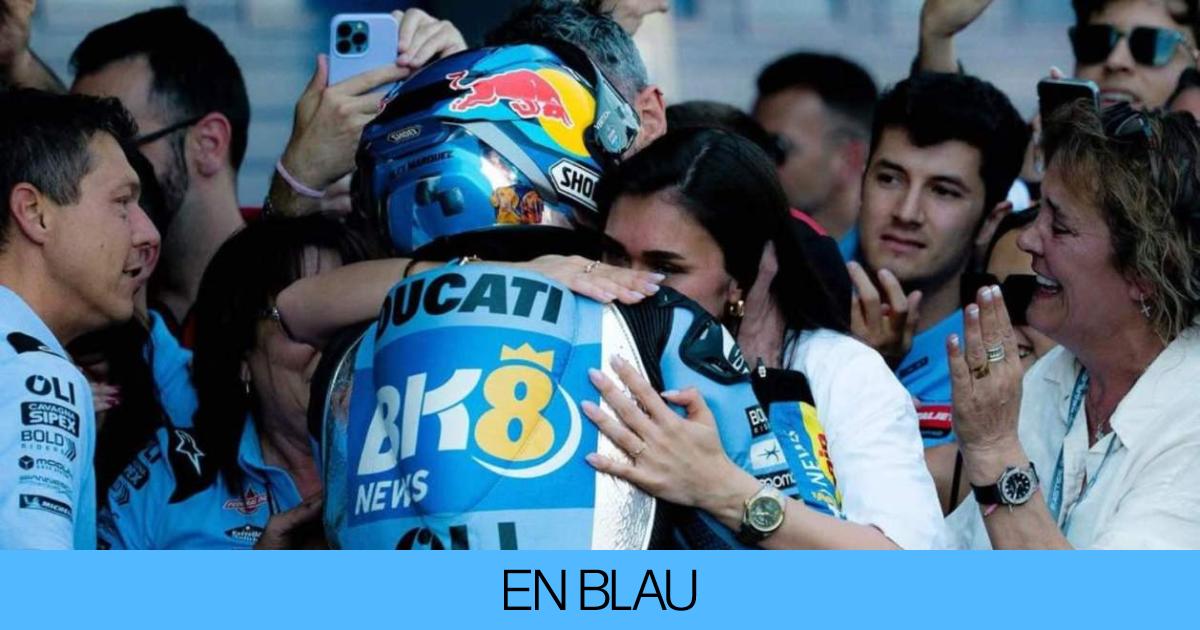 Gabriela, novia de Álex Márquez, lágrimas de emoción tras la victoria ...