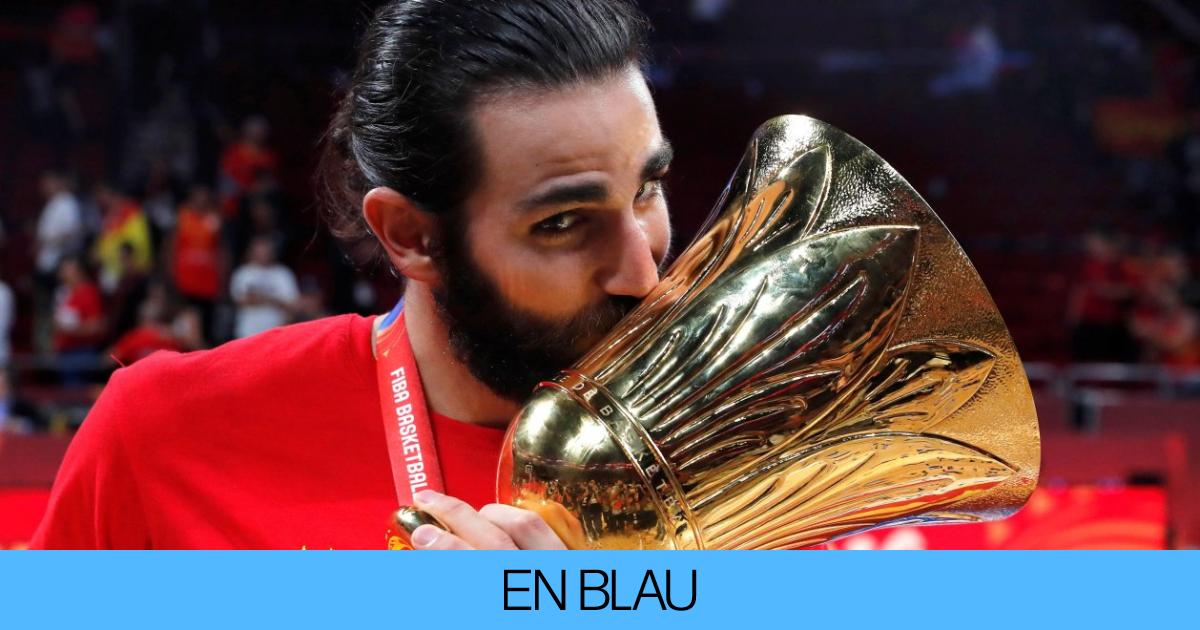 El romántico beso de Ricky Rubio y su pareja después de ser campeón del ...