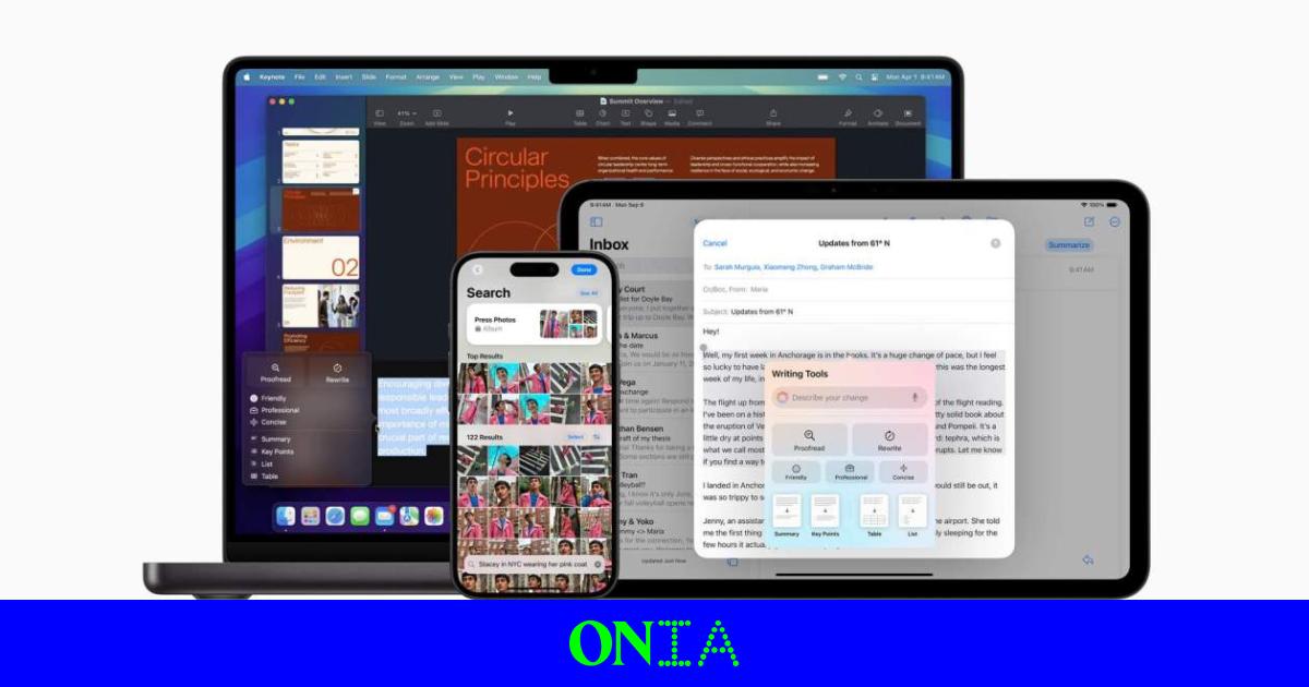 Ya puedes aplicar Apple Intelligence a tu iPhone, iPad y Mac: te explicamos cómo hacerlo