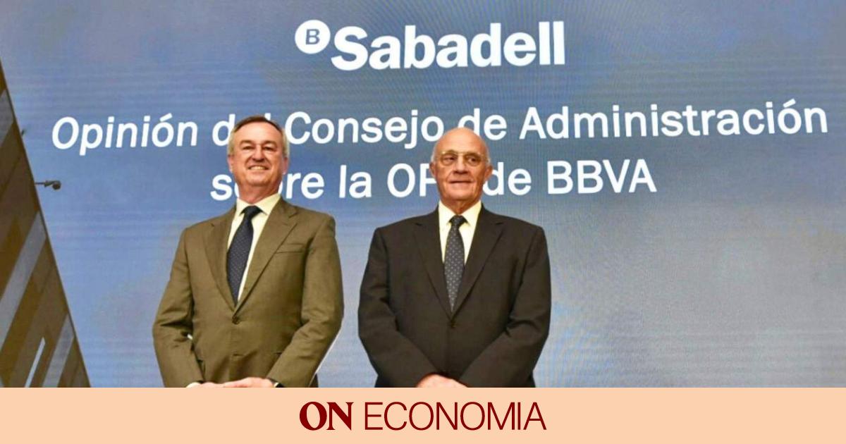Oliu: el BBVA quiere el Sabadell "a precio de ganga" como si los ...