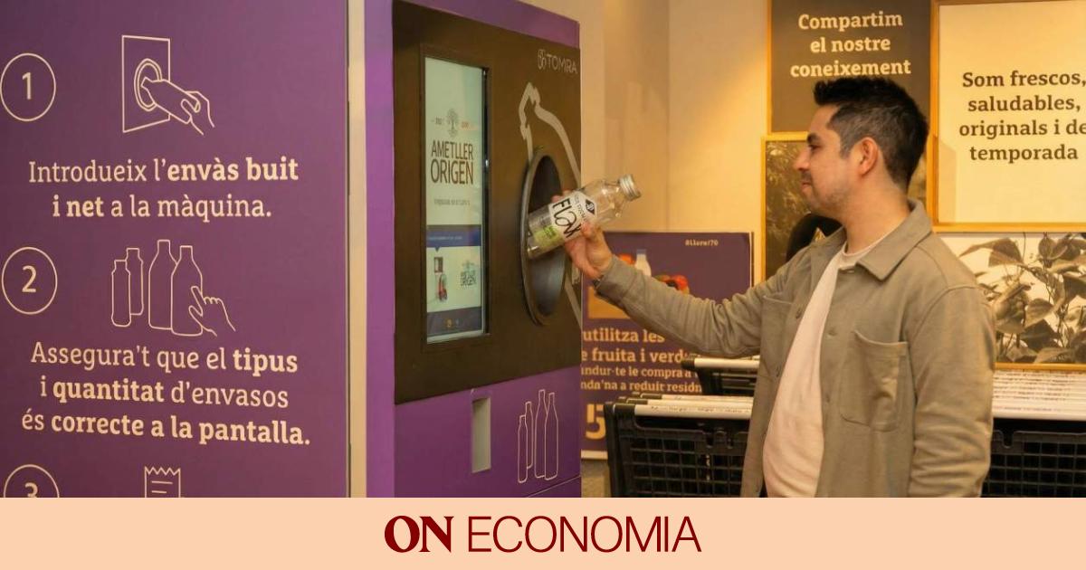 Ametller Origen inicia la recollida d'envasos reutilitzables