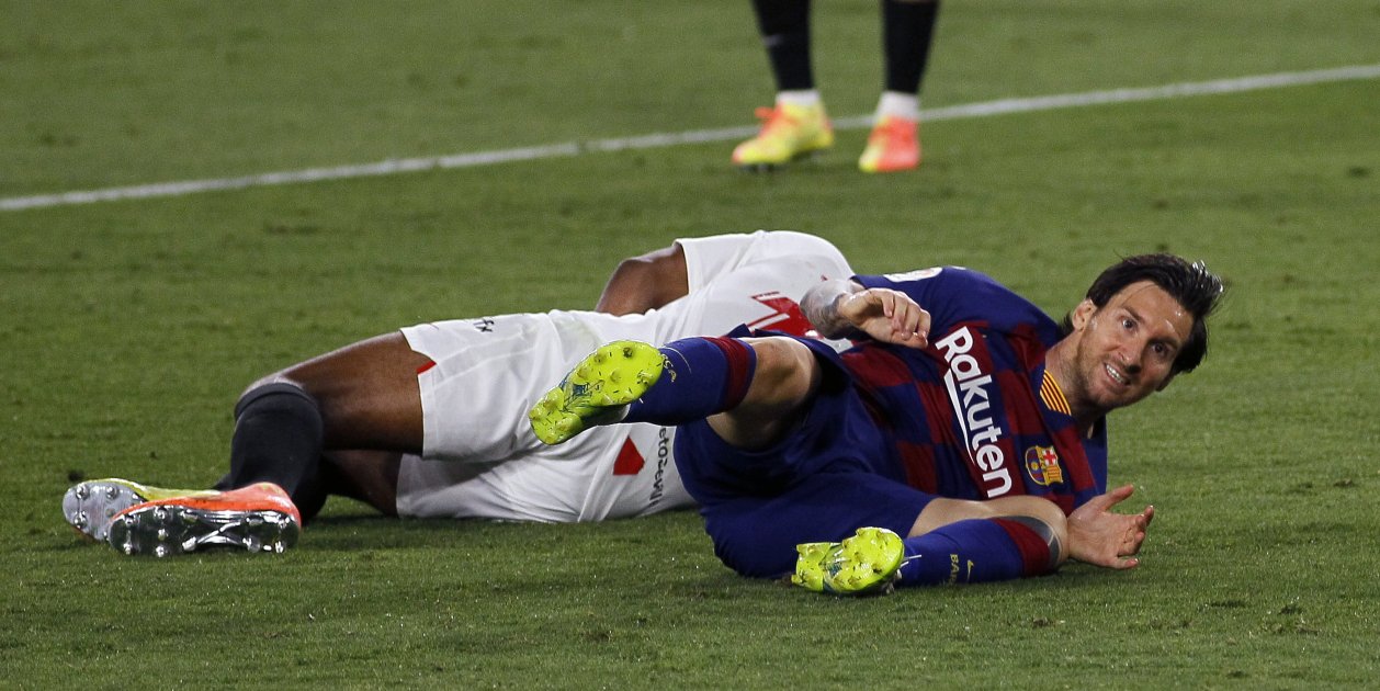 Así ha quedado la pierna de Messi después de la durísima entrada de ...