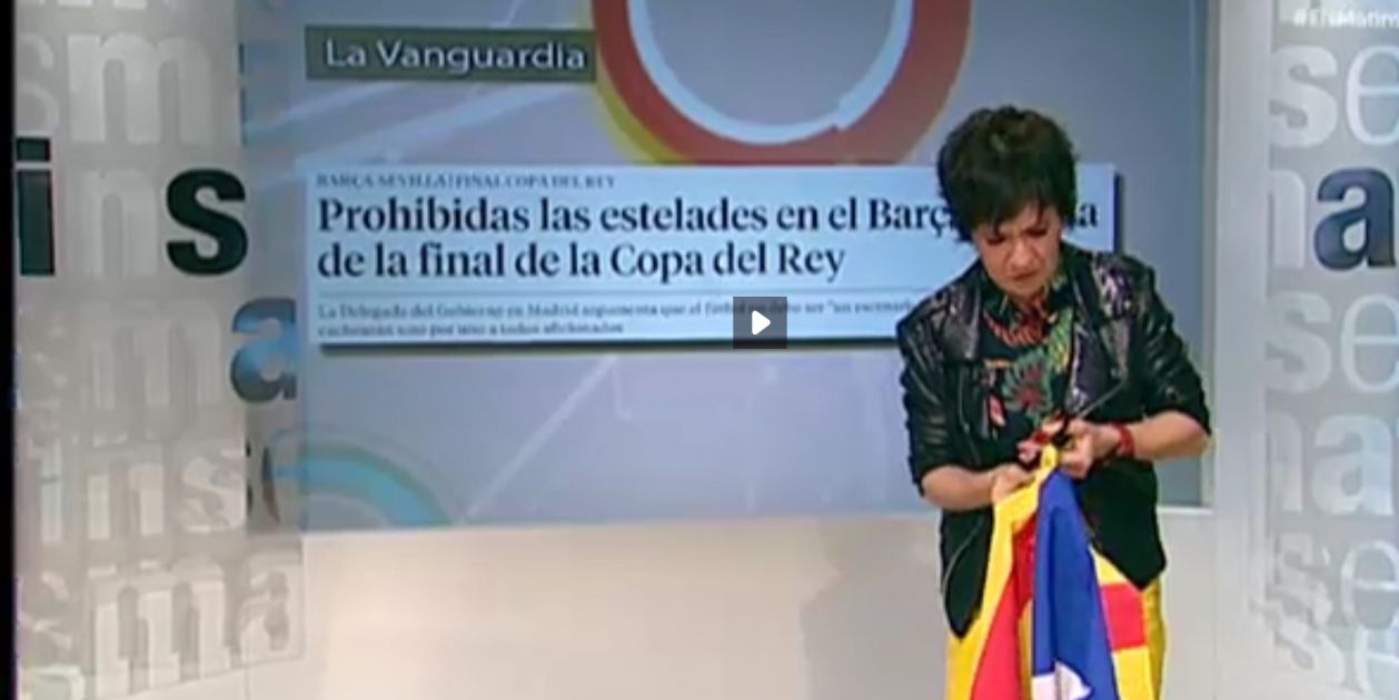 Empar Moliner recorta una estelada