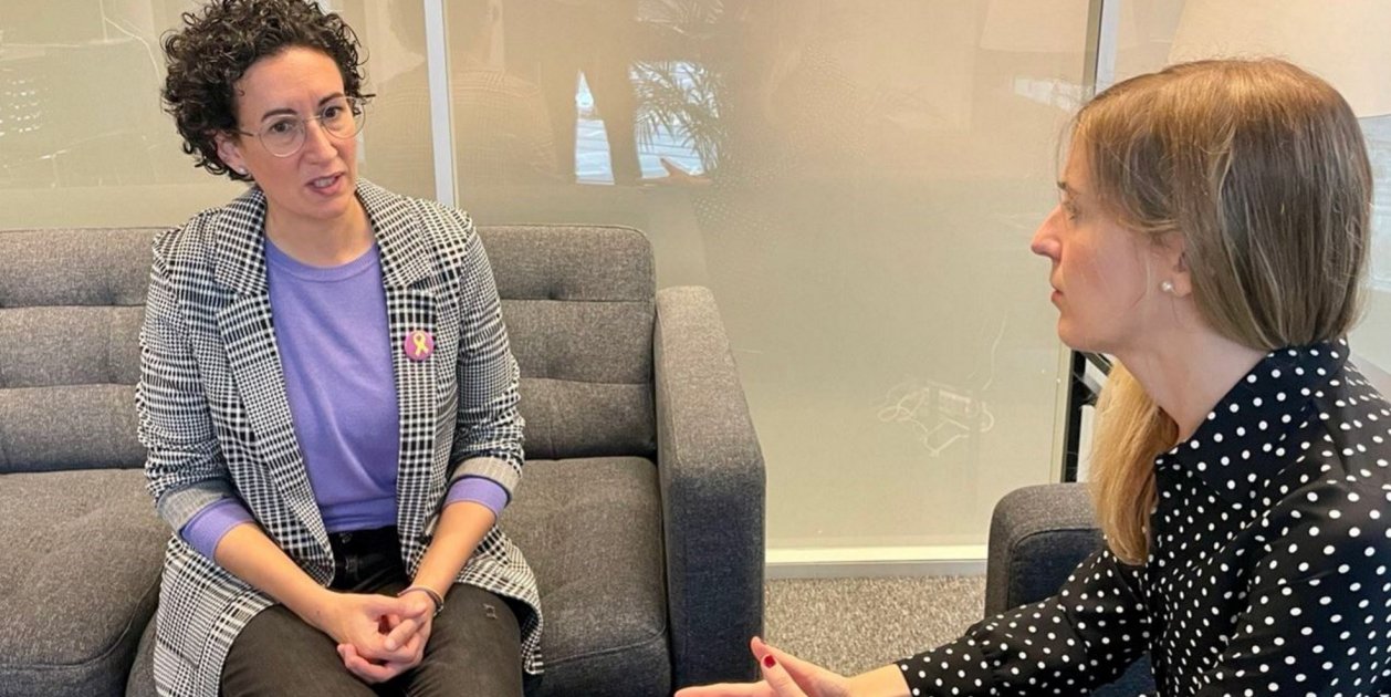 Marta Rovira se reúne con Victòria Alsina en Ginebra