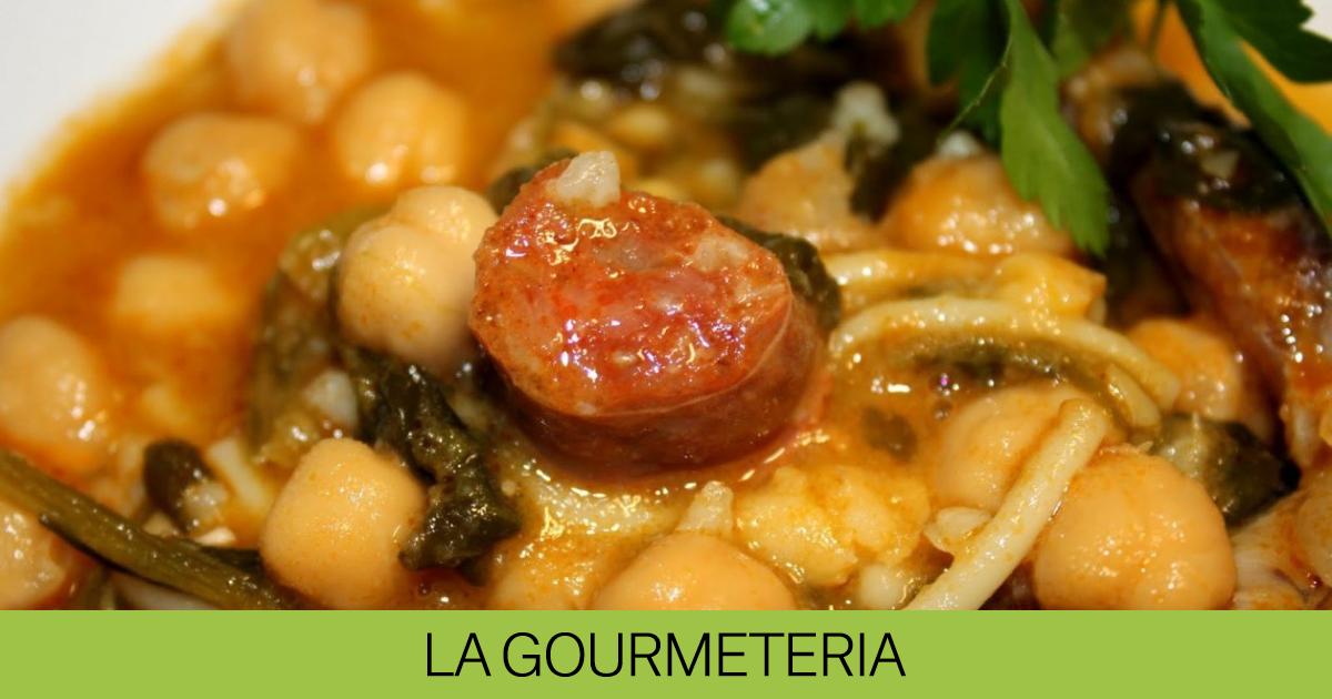 Potaje de espinacas y garbanzos | Recetas de La Gourmeteria