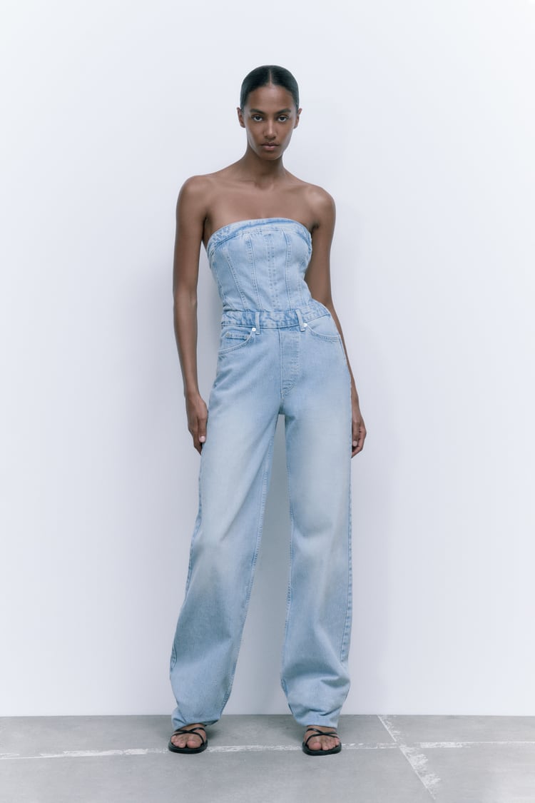 El mono largo denim más exclusivo está en Zara