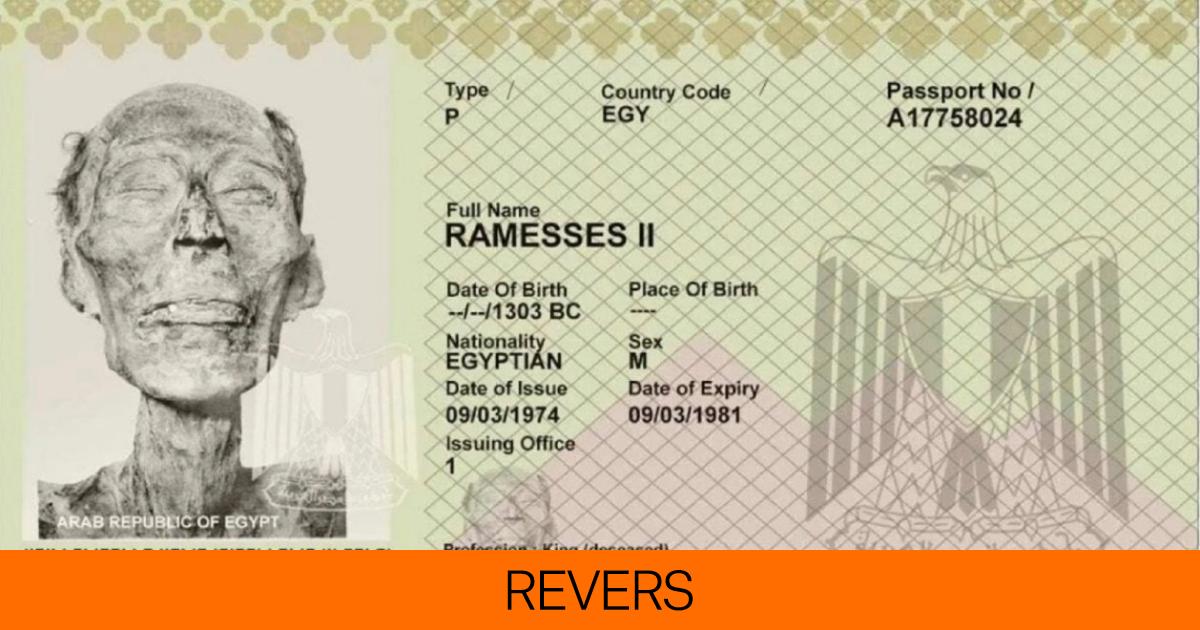 ¿Por qué tuvieron que hacer un pasaporte a Ramsés II?