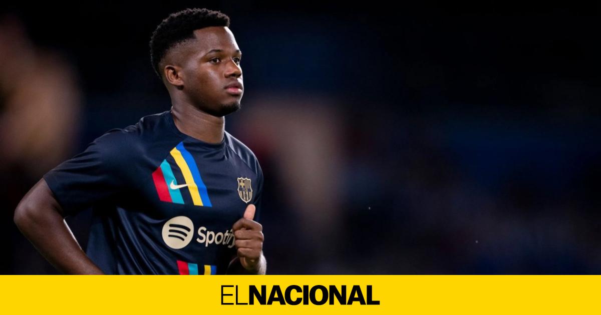 Ansu Fati no está nada de acuerdo con Xavi Hernández