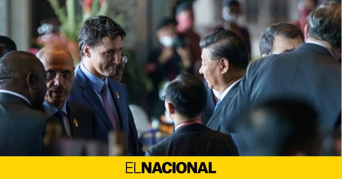 Bronca en público del líder chino al canadiense Trudeau | VÍDEO