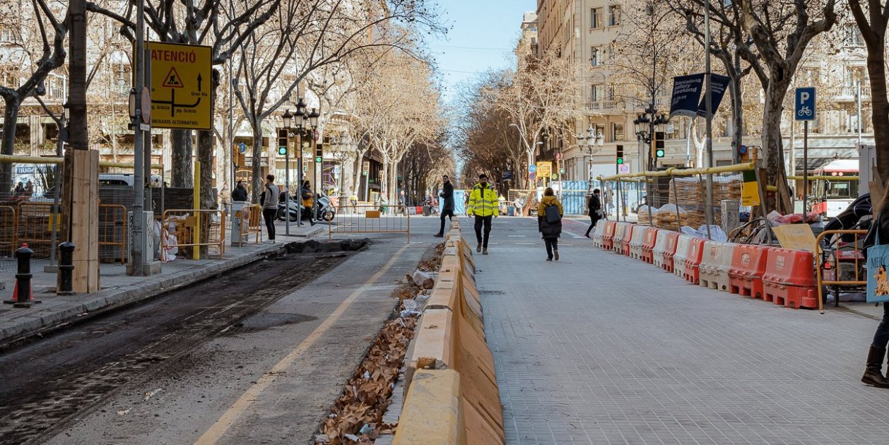 Les obres dels Eixos Verds de l’Eixample passen a una segona fase