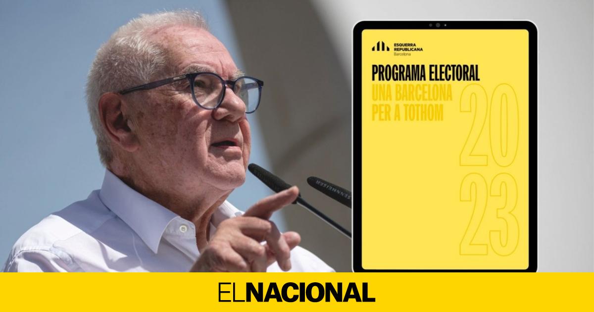 Programa electoral ERC Barcelona (PDF): Propuesta Ernest Maragall