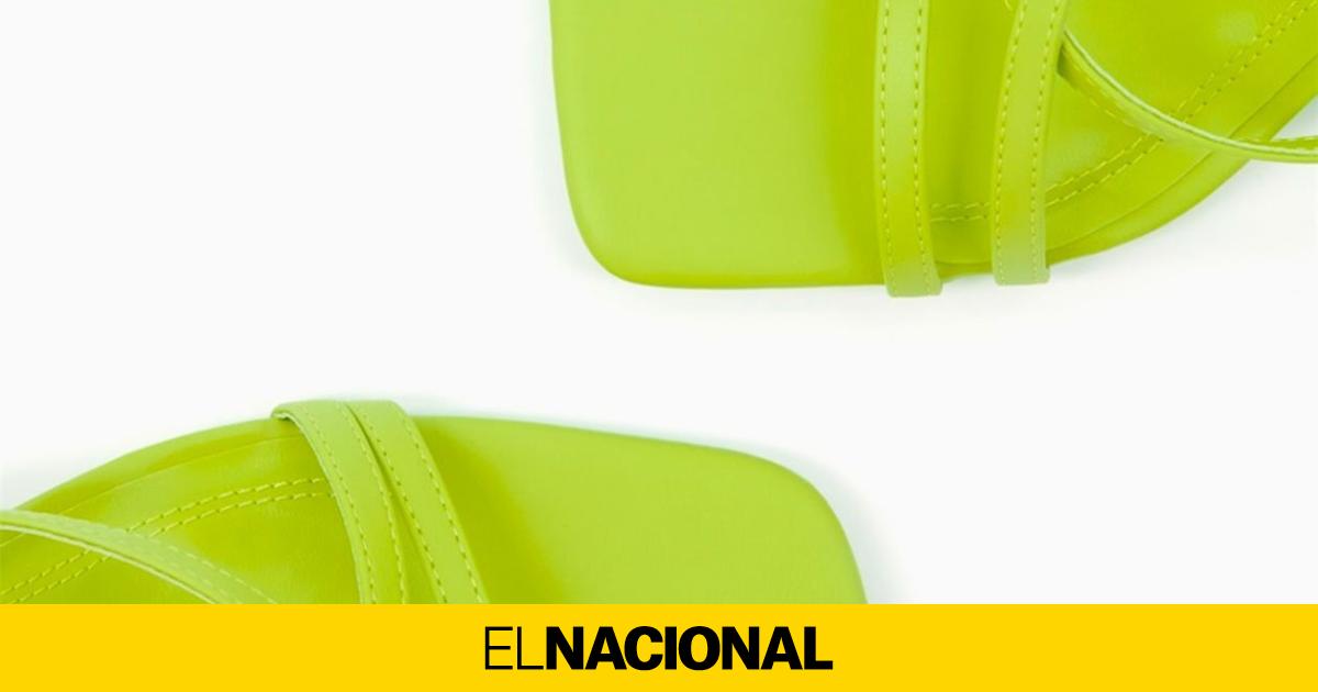 Ha estat veure i voler la sandàlia color verd llima de Bershka