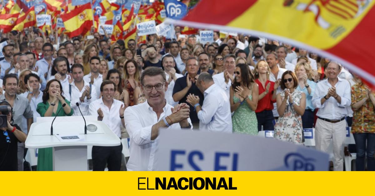 Feijóo se abraza a Ayuso en Madrid y ve a Sánchez abatido: "Son las ...