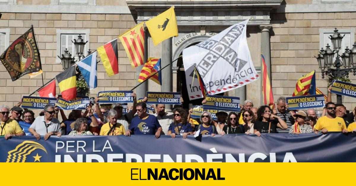 Manifestants demanen a ERC i Junts "aprofitar l'oportunitat": "Amb una amnistia no n'hi ha prou"