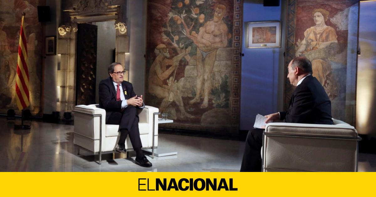 Quim Torra buscando (su) momento