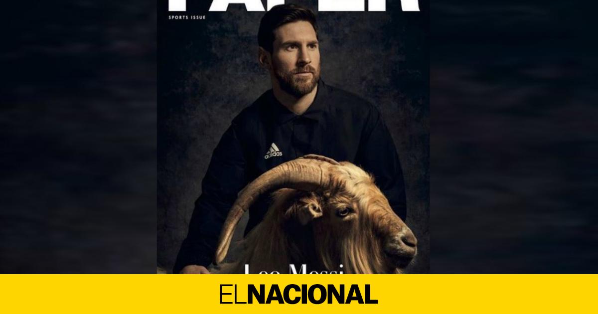 ¿Por qué una revista americana fotografía a Messi al lado de una cabra?