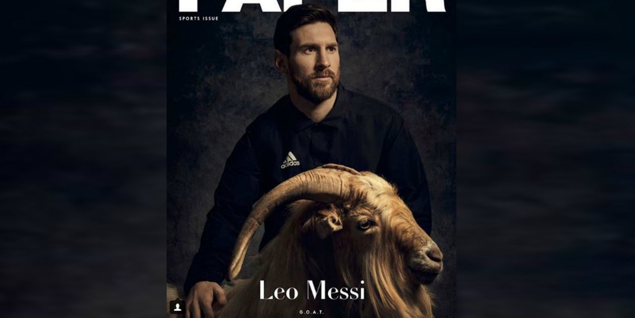 ¿Por qué una revista americana fotografía a Messi al lado de una cabra?