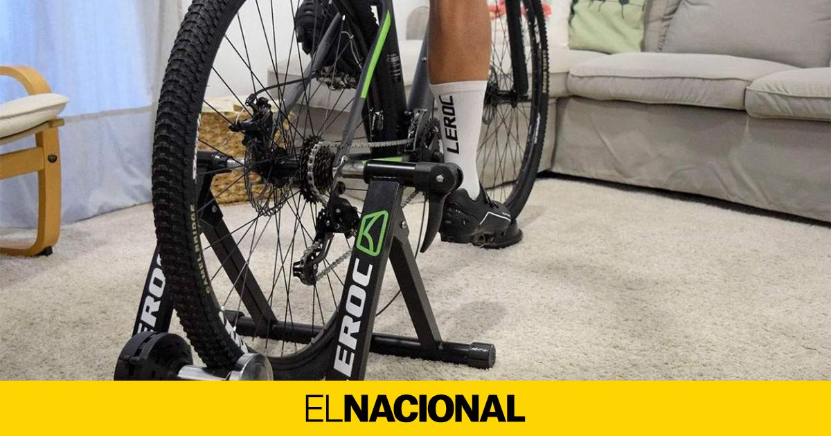 Este rodillo de Lidl convierte cualquier bicicleta en estática