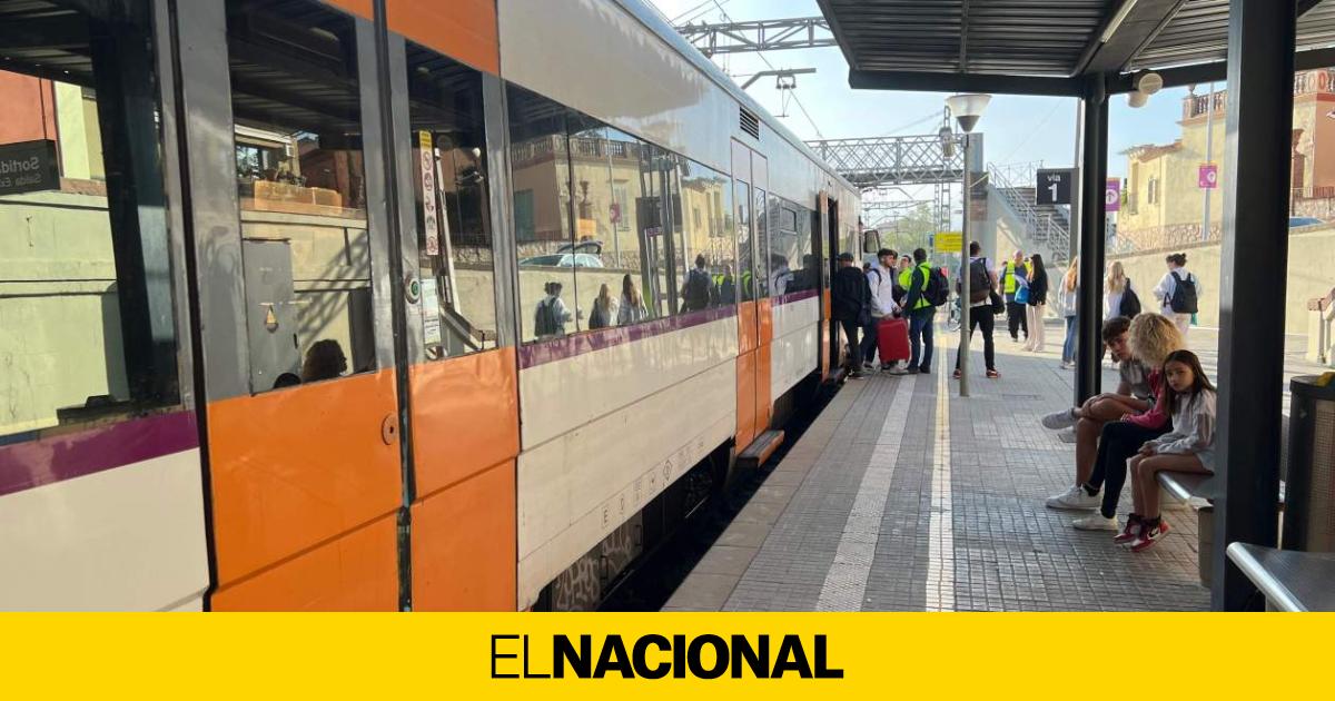 Restablecida la circulación de la R1 entre Masnou y Mataró con retrasos de más de 1 hora
