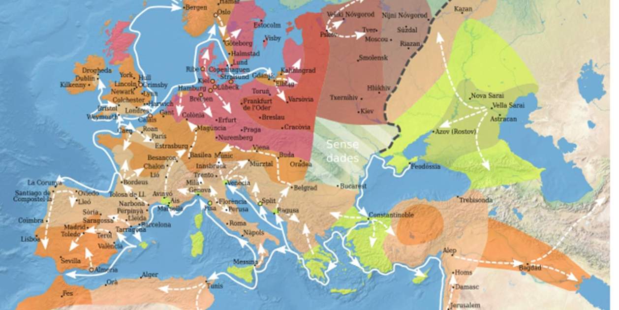 La peste negra entra en los territorios de la Corona catalanoaragonesa