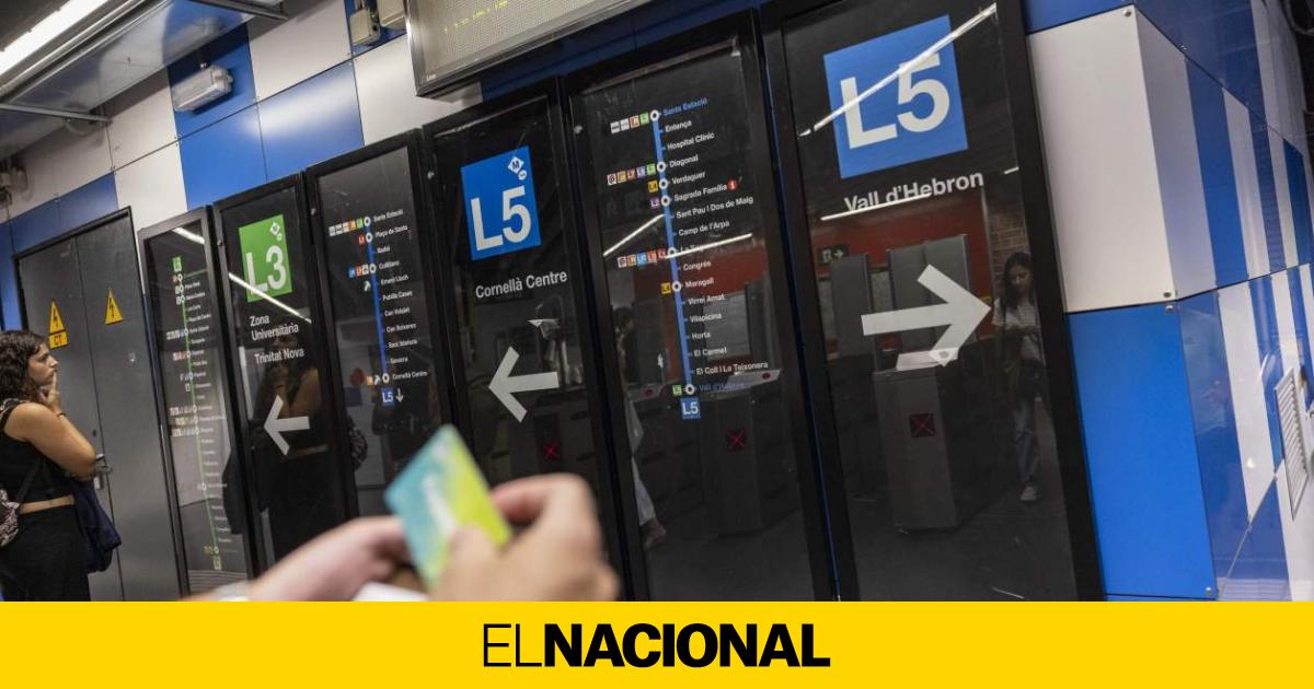 Afectada la línea L5 de metro de Barcelona por una incidencia entre ...