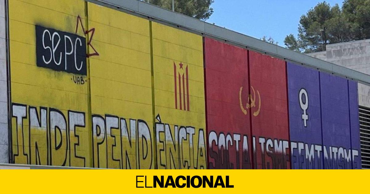 Un juez censura el mural independentista de la UAB