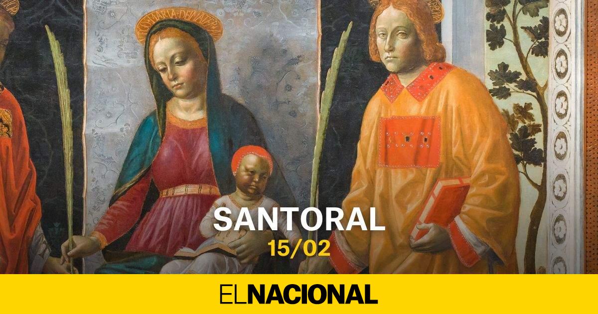 ¿Qué santo es 15 de febrero de 2025? Consulta el santoral del día