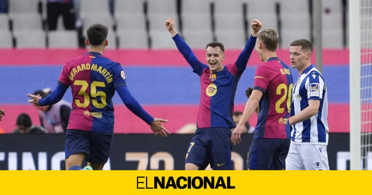 La tarde de los estrenos en Montjuïc: primer gol de Gerard Martín y ...