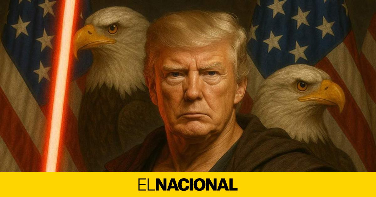 La Casa Blanca celebra el 4 de mayo con una errática imagen de Trump como villano de Star Wars