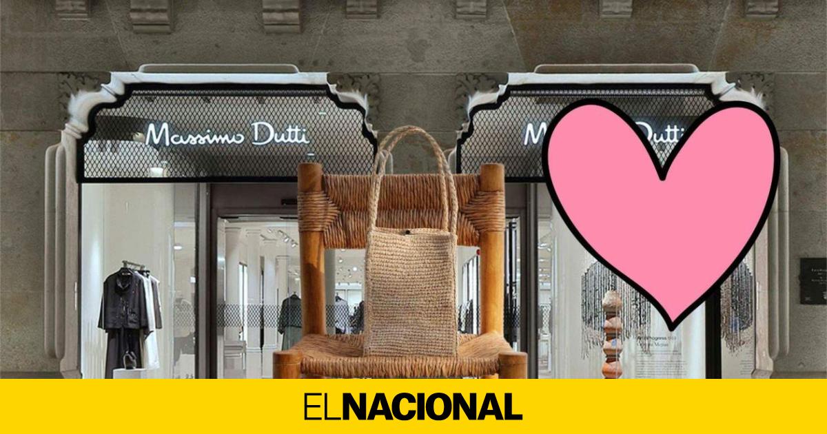 Massimo Dutti convierte la rafia en lujo con este bolso tipo cubo ideal