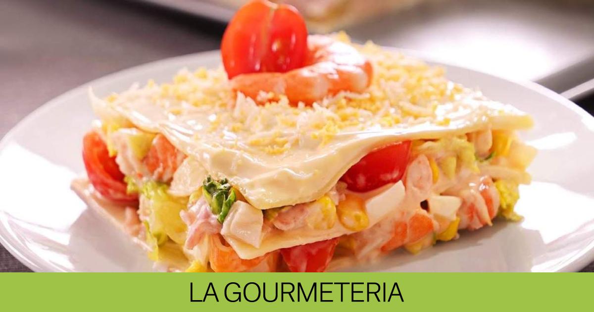 Així es fa la lasanya freda que arrasa aquest estiu: ve de gust només ...