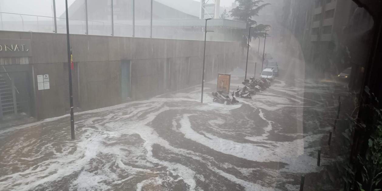 Una forta tempesta provoca inundacions a Andorra | VÍDEO