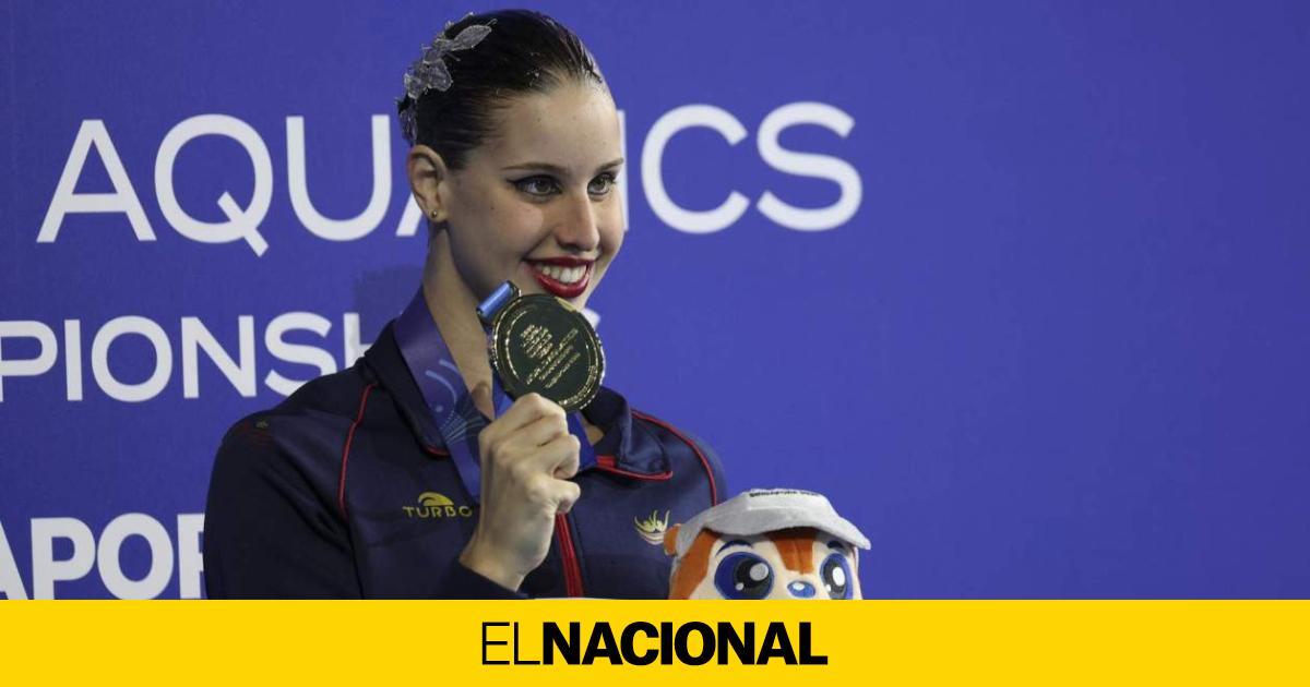 Iris Tió hace historia con el oro mundial en solo libre de natación ...