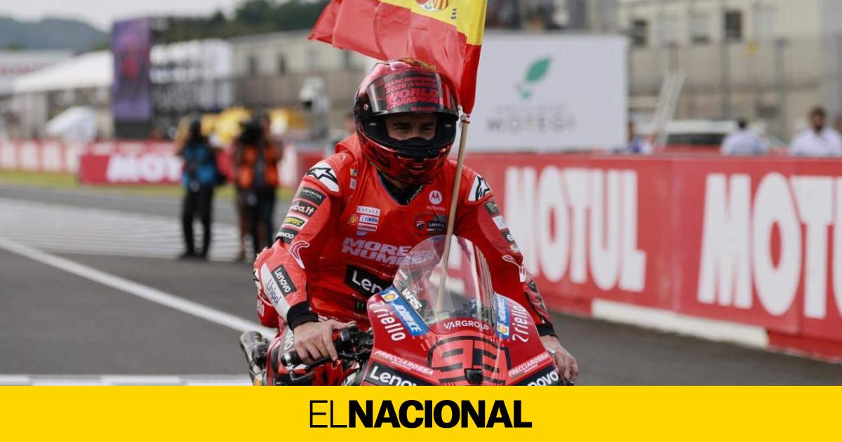 Marc Márquez reaviva la polémica por lucir la bandera de España ...