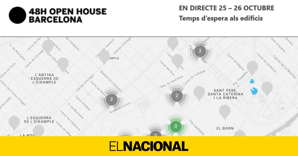 48H Open House Barcelona 2025: mapa y cómo saber el tiempo de espera en ...