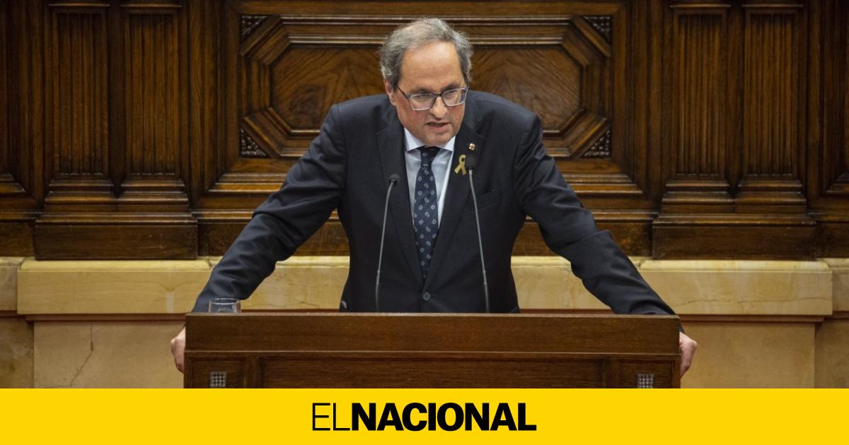 Document: El discurs íntegre de Torra al debat del Parlament
