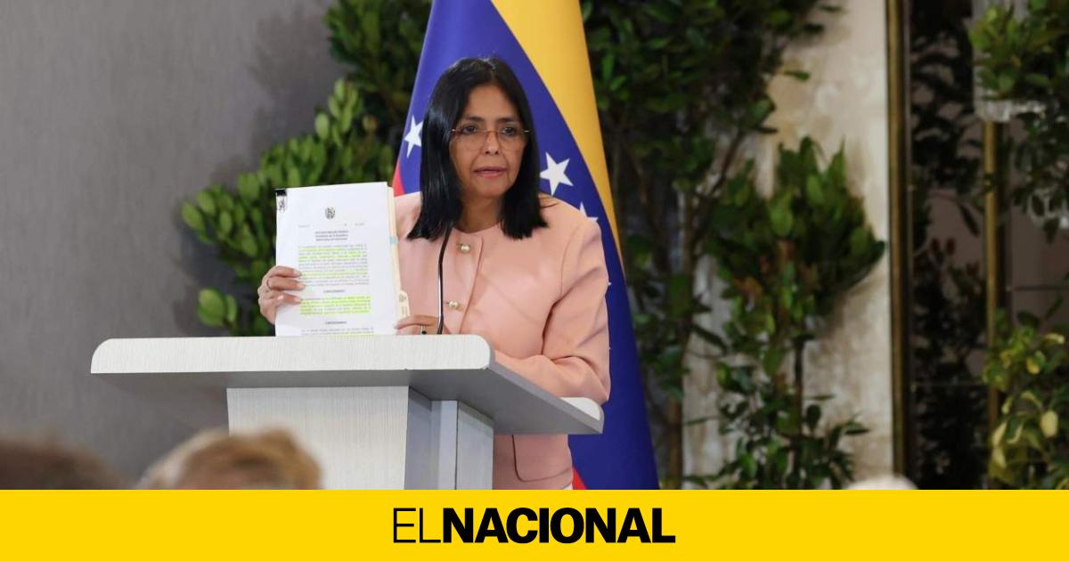 Delcy Rodríguez xifra en 406 els presos polítics alliberats: "Veneçuela ...