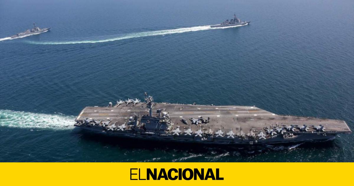 Trump prepara el terreny per atacar l’Iran: el portaavions USS Abraham ...