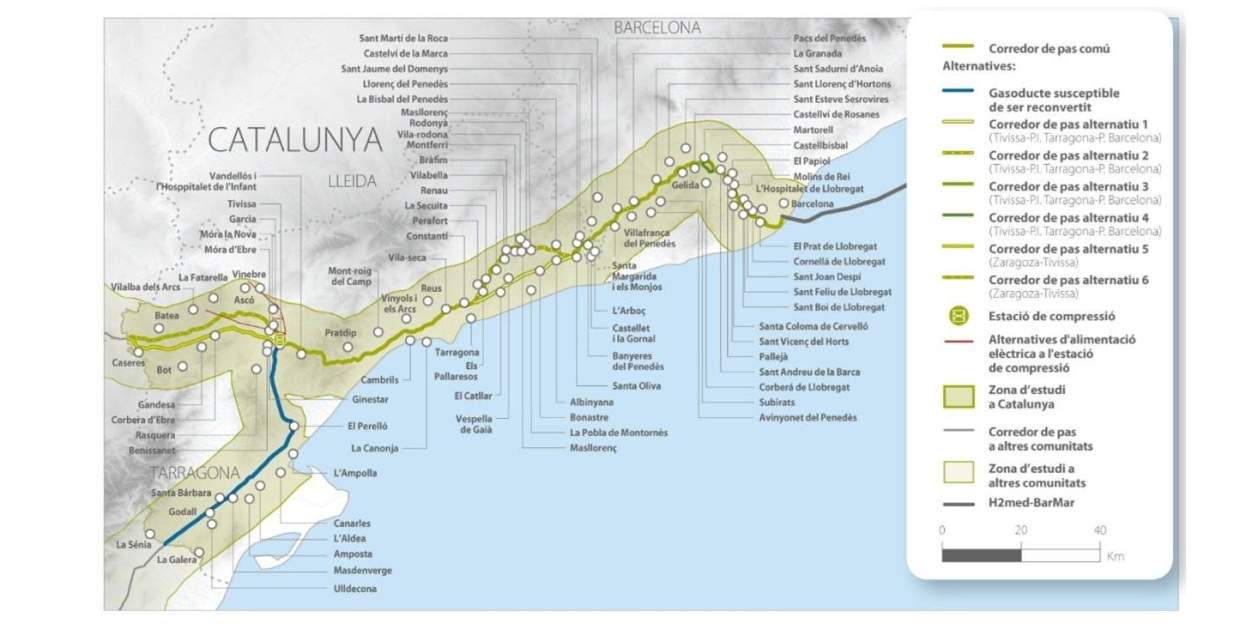 Una xarxa troncal d'infraestructures d'hidrogen