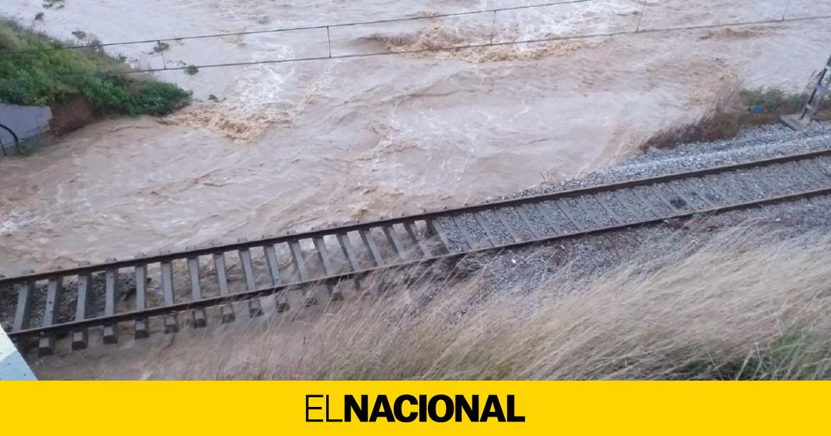 Consulta las afectaciones en el servicio ferroviario por el temporal